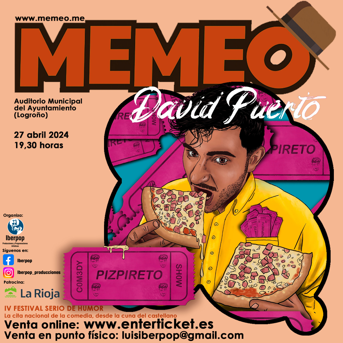 Festival Memeo – «Pizpireto» – David Puerto – Ignacio Faulín – Iberpop